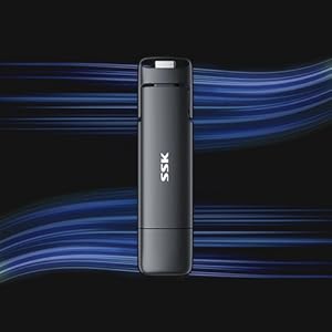 SSK Unidad Flash USB C Dual de 512GB, 2 en 1 USB 3.2 Gen2 de Estado sólido, Unidad de Memoria ...