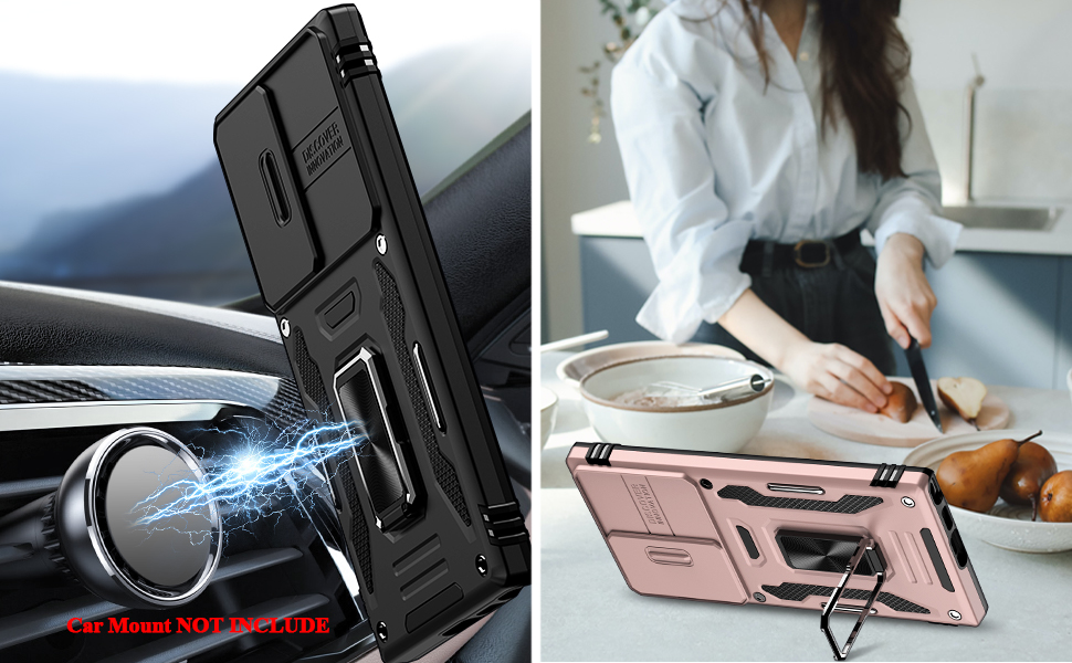 MMHUO for Samsung S23 Ultra Case,Multi-Functional Slim Samsung S23 Ultra Case with Sliding ...