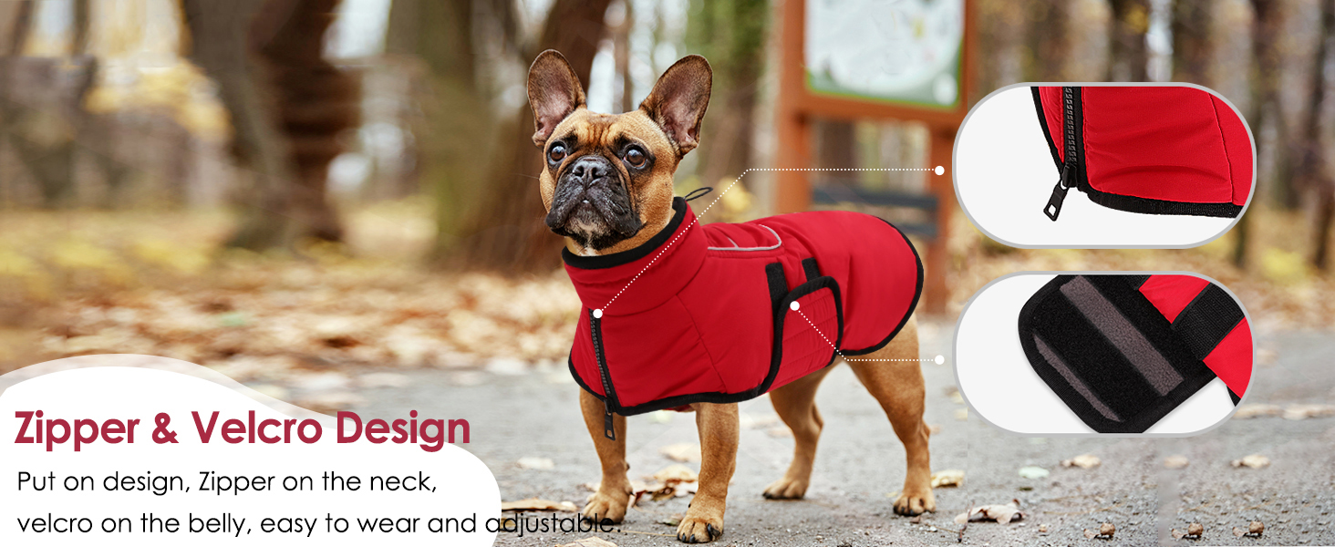 Amazon.com : AOFITEE Dog Winter Coat, Waterproof Dog Jacket, Dog Coat with Harness Hole, Warm ...