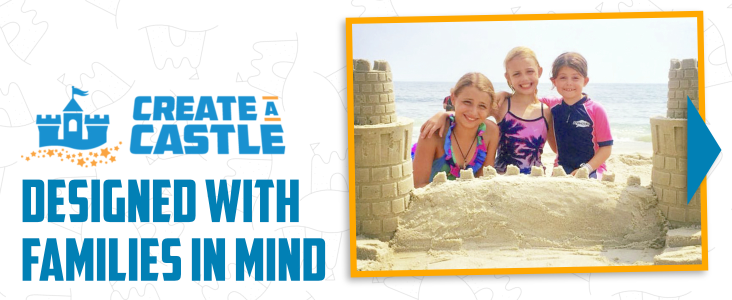Amazon.com: Create A Castle Sandcastle Kit as Seen on Shark Tank, 5 ...