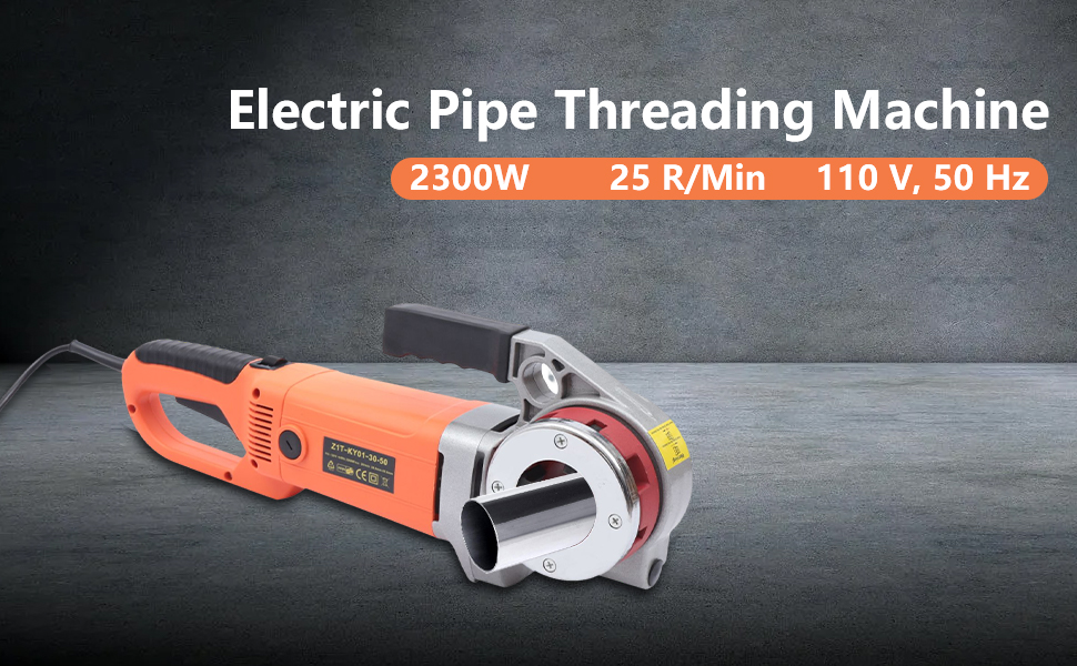 Amazon.com: Gdrasuya10 2300W Electric Pipe Threading Machine Handheld Power Drive Pipe Threading ...