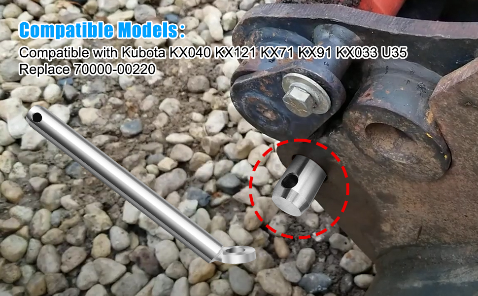 Amazon.com: K7870 Quick Attach Bucket Locking Pin Fit for Kubota KX040 KX121 KX71 KX91 KX033 U35 ...