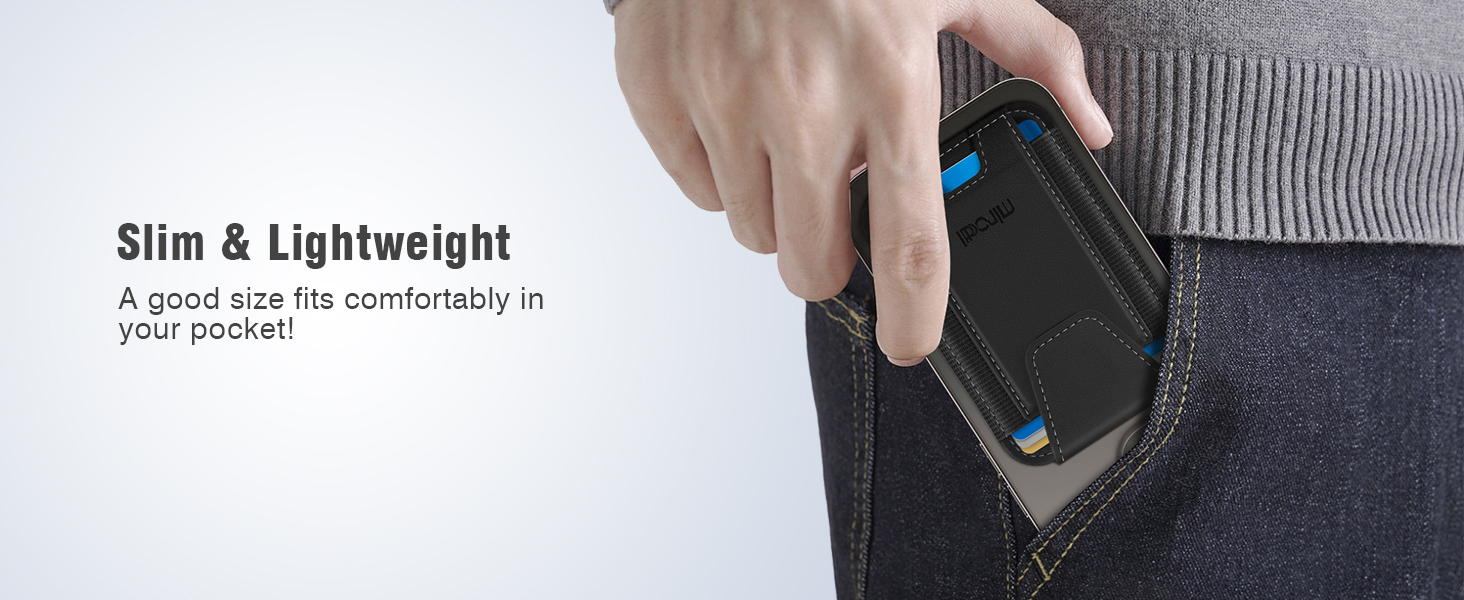 Amazon.com: Miroddi for MagSafe Wallet, Works with Apple Find My, Stronger Magnetic Phone Wallet ...