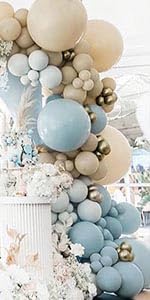 Amazon.com: Red White Blue Balloon Arch - Double Stuffed Navy Blue Dark Ruby Red Balloon Garland ...