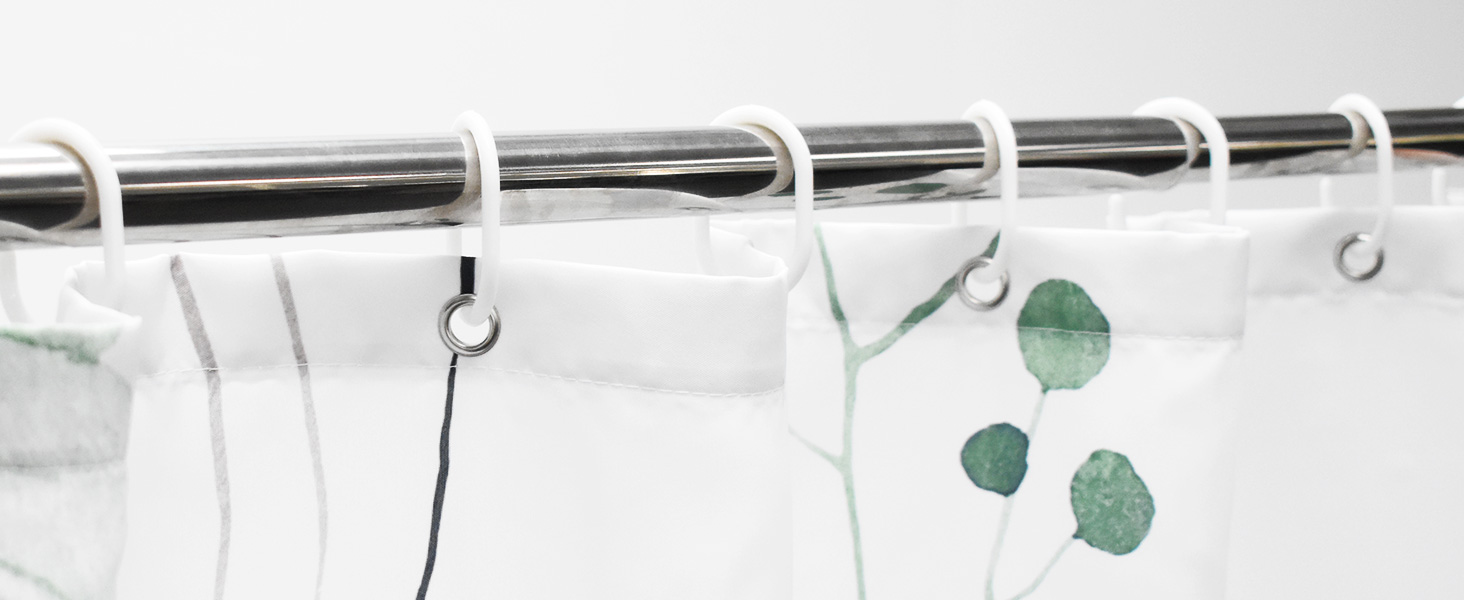 Amazon.com: WITHLOC Waterproof Shower Curtain Set with Hooks - Watercolor Sage Green Floral ...