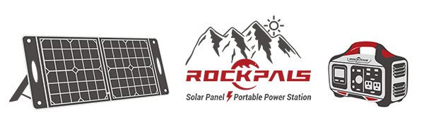 ROCKPALS 200W Portable Solar Panels with Kickstand, QC 3.0 & Type C Output, Foldable 200 Watts ...