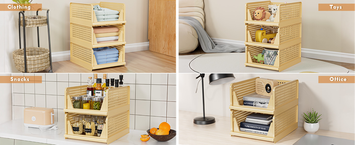 Amazon.com - caktraie 5 Pack Folding Closet Organizers Storage Box ...