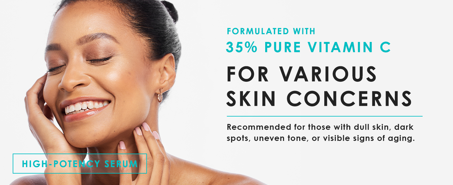 Amazon.com: KisoCare 35% Pure Vitamin C Serum for Face Vitamin C, Coix barley extract 30ml 1oz ...