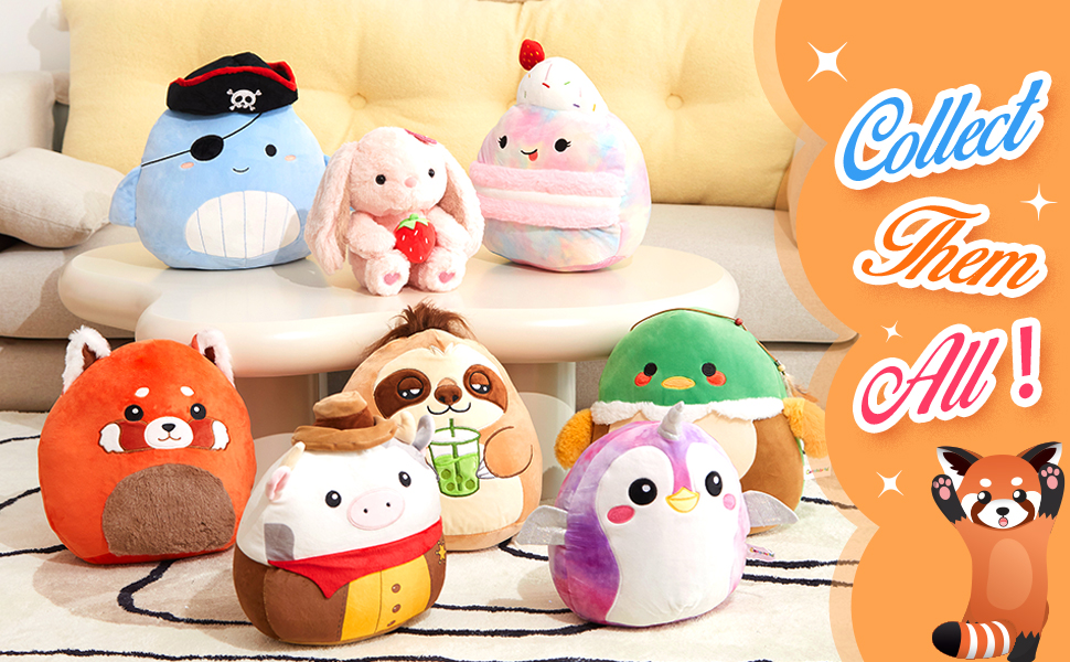 Amazon.com: CozyWorld 13" Red Panda Plush Pillow Soft Durable Stuffed Animal Cute Toy for ...