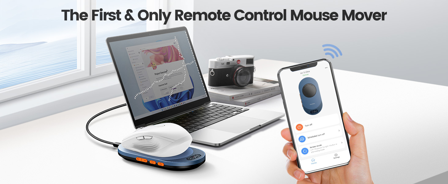 Amazon.com: Vaydeer Air 3 Ultra Mouse Mover with APP, Ultra Slim Mouse ...