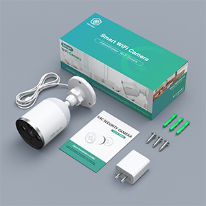 SV3C 2K Telecamera WiFi Esterno, Videocamera Sorveglianza Esterno con Visione Notturna a Colori ...