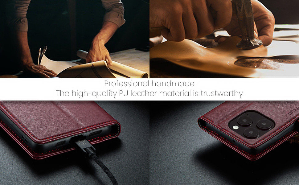 Amazon.com: Compatible with iPhone 16 Pro Max 6.9" Wallet Case with RFID Blocking Credit Card ...