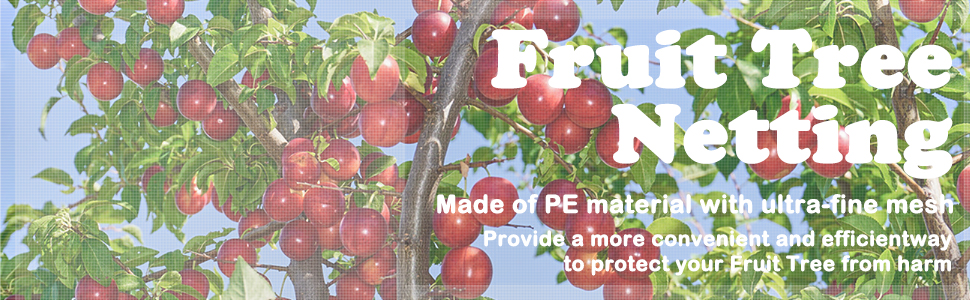 Amazon.com : 3 Pack Fruit Tree Netting 7x6 Ft Garden Netting for Tree Protection Large Tree ...