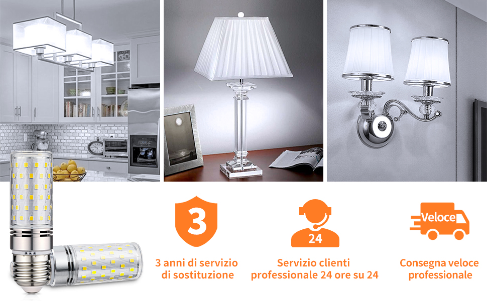 Tomosu Lampadine LED E27 Luce Fredda 6000K 1600LM, 16W Lampade LED E27 Equivalenti a 150W ...
