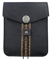 HiiFeuer Medieval PU Leather Buckle Arm Bracers, Knight LARP Retro ...