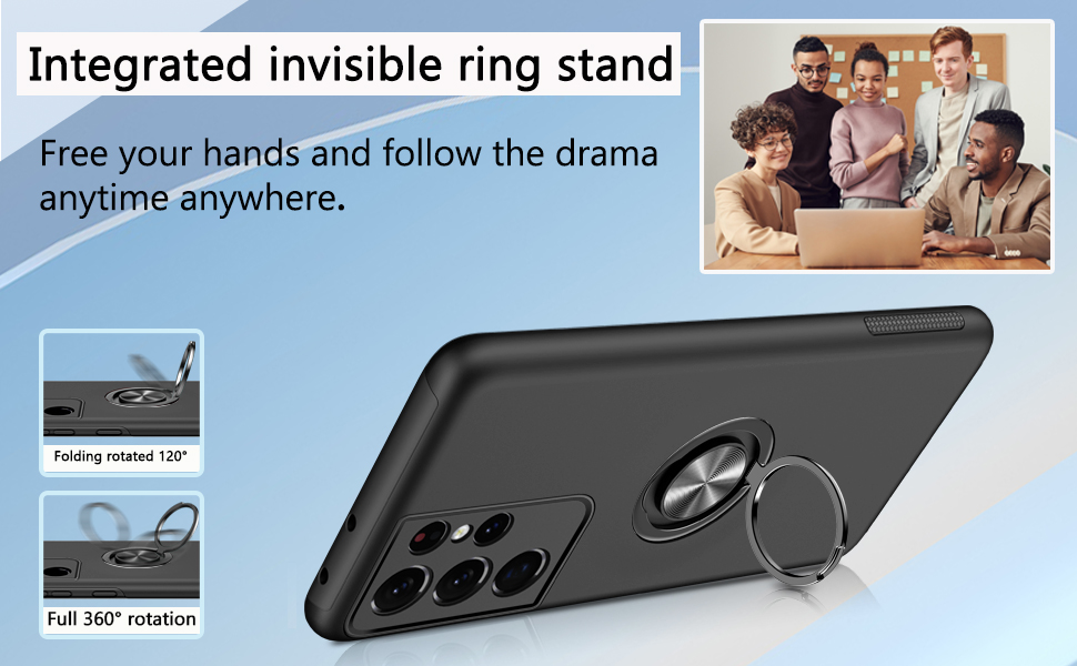 Amazon.com: AKINIK for Samsung Galaxy S21 Ultra Case, with Self Healing Flexible TPU Screen ...