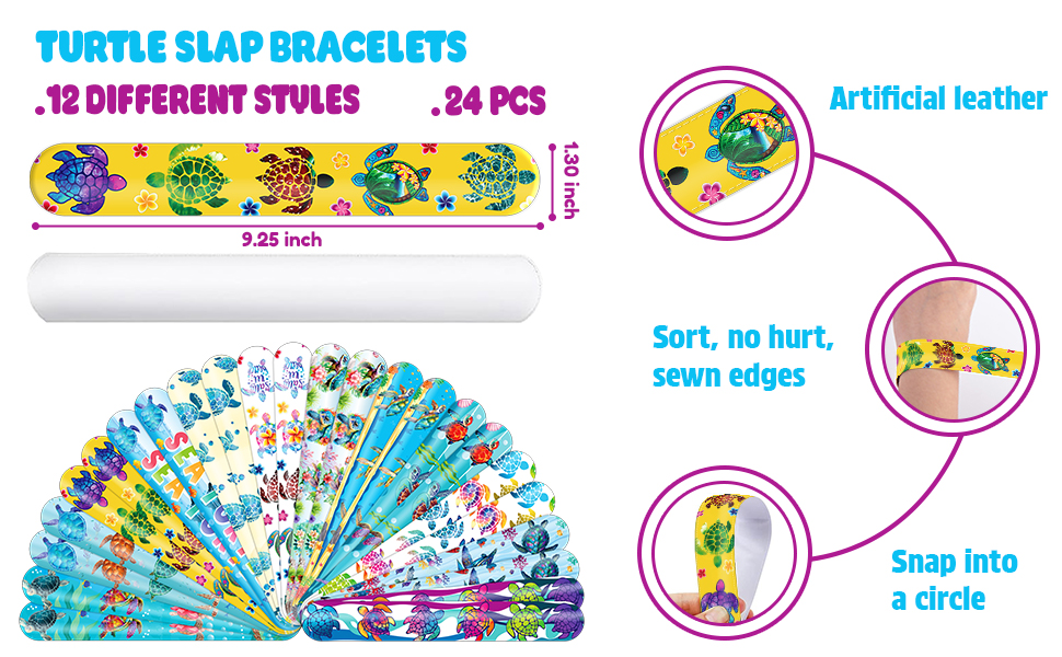 Amazon.com: Cherisnowy 48PCS Turtle Party Set – 24PCS Temporary Tattoos ...