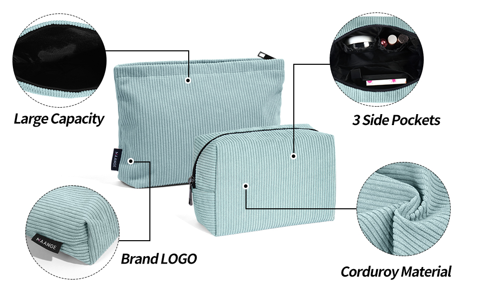 MAANGE Trousse de maquillage, 2 trousses cosmétiques pour femme, rouge : Amazon.ca: Beauté