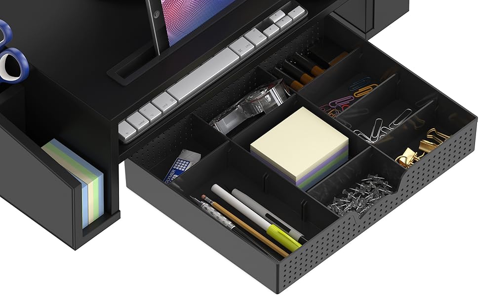 Amazon.com : Simple Houseware Drawer Organizer Tray with 9 Adjustable ...