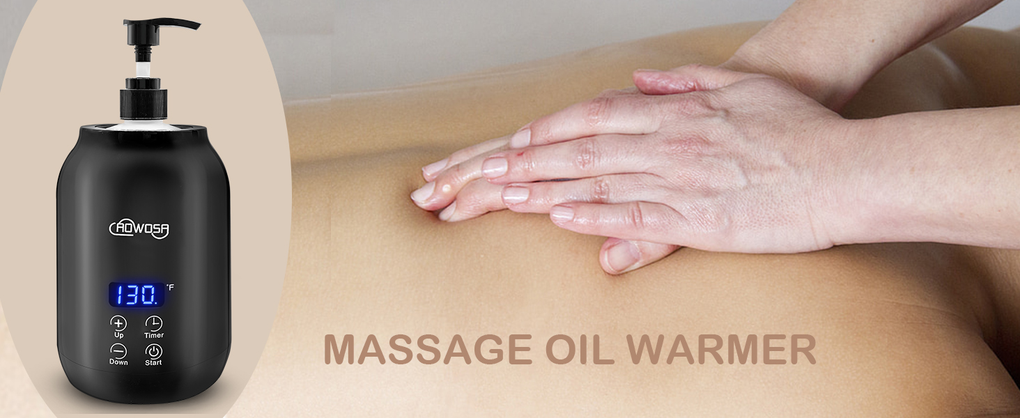 Amazon.com: Massage Oil Warmer Bottle Professional Electric Lotion Digital Heater for SPA ...