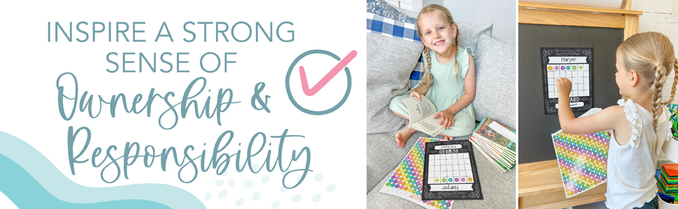 Amazon.com : Sticker Chart for Kids Behavior at Home & Classroom - 25 ...