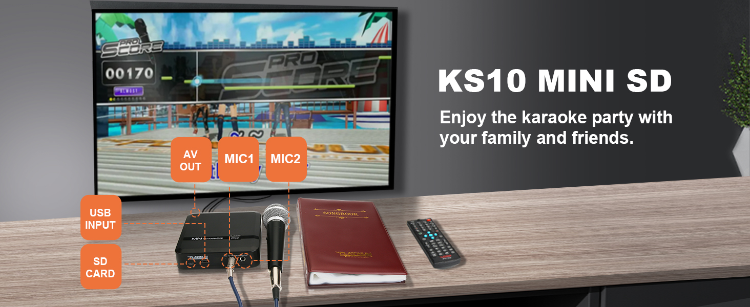 Amazon.com: The Platinum Karaoke Machine KS10 32G Mini SD Card for Kids and Adults with ...