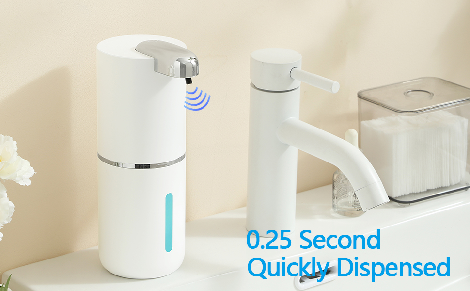 Amazon.com: Automatic Foaming Soap Dispenser - 4 Gear Foam Adjustable, Wall Mounted Sticker ...