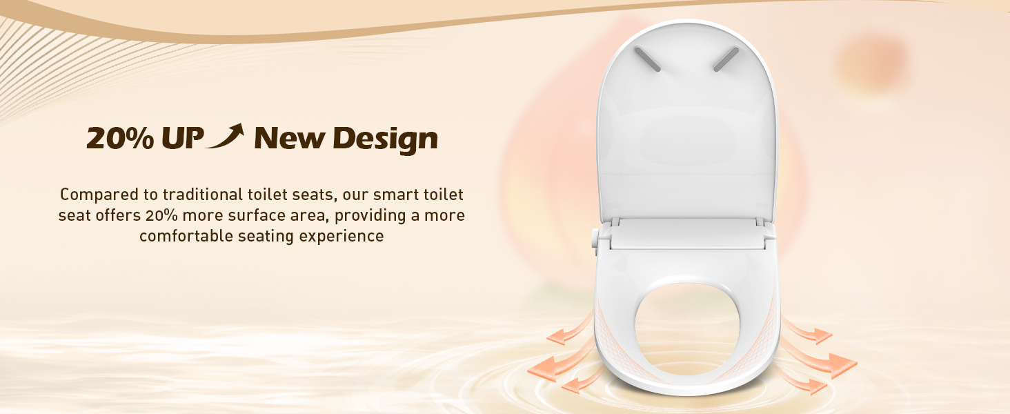 iliD Smart Max Bidet Toilet Seat, Electric Elongated Ecoseat with Four Cleaning Modes, Auto Open ...
