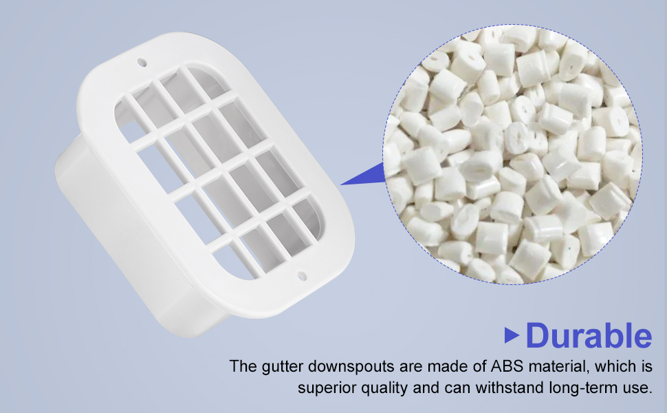 VYH 3" x 4" rain Gutter downspout Drop Outlet with Filter, for K Style ...