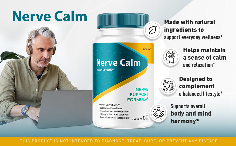Amazon.com: Nerve Calm Capsules - Official NerveCalm Premium Formula Supplement Pills, Advanced ...