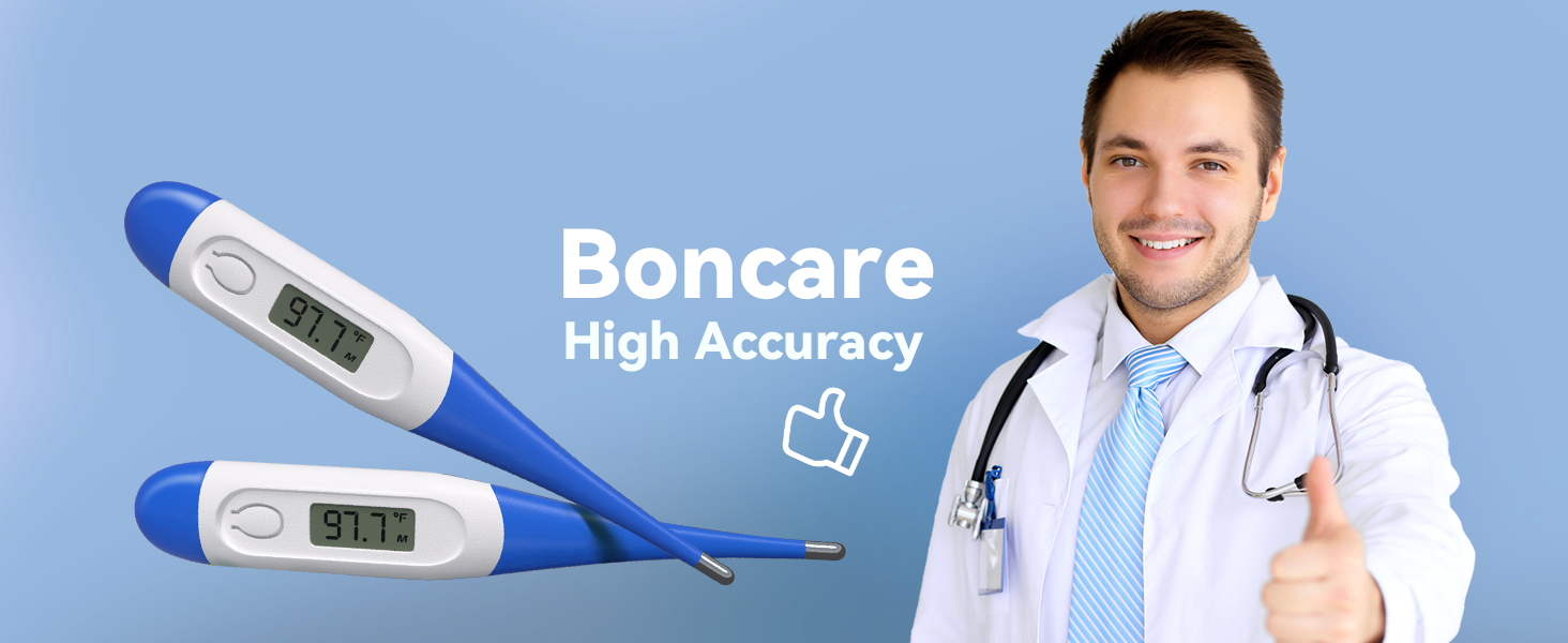 Amazon.com: Boncare 10 Seconds Digital Thermometer for Adults and Kids - Accurate & Safe Rectal ...