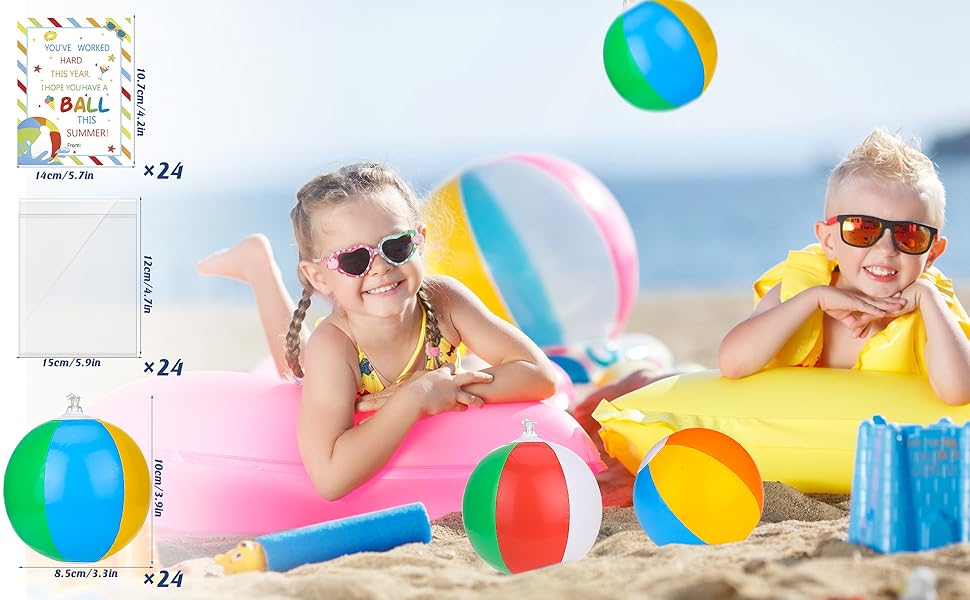 Amazon.com: 48 PCS End of Year Gifts for Students Summer Beach Balls ...