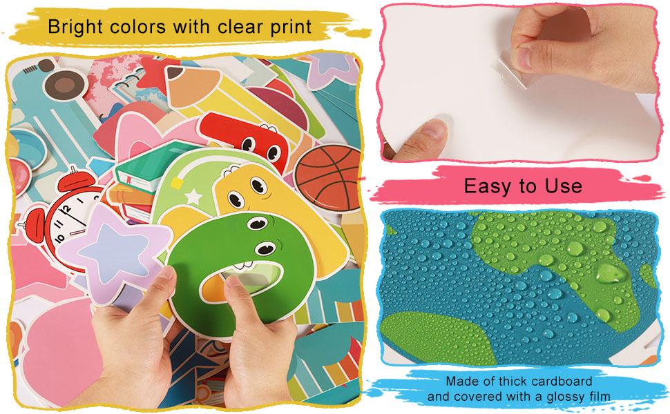 Amazon.com: MORENKISS Back to School Classroom Bulletin Board ...