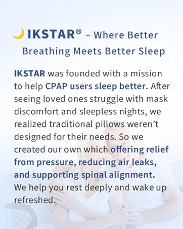 Amazon.com: IKSTAR CPAP Pillow for Side Sleeper, Sleep Apnea Pillow for Sleeping, CPAP Nasal ...