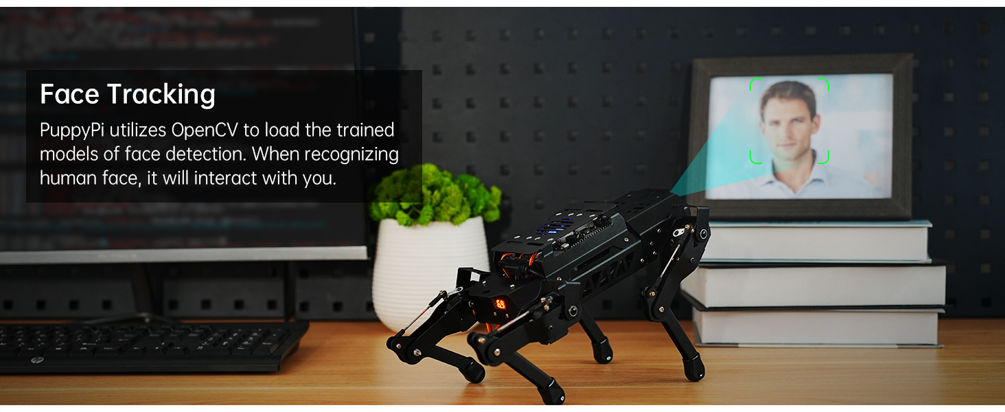 Amazon.com: PuppyPi Robot Dog for Raspberry Pi, ROS Open Source TOF Lidar AI Vision Quadruped ...