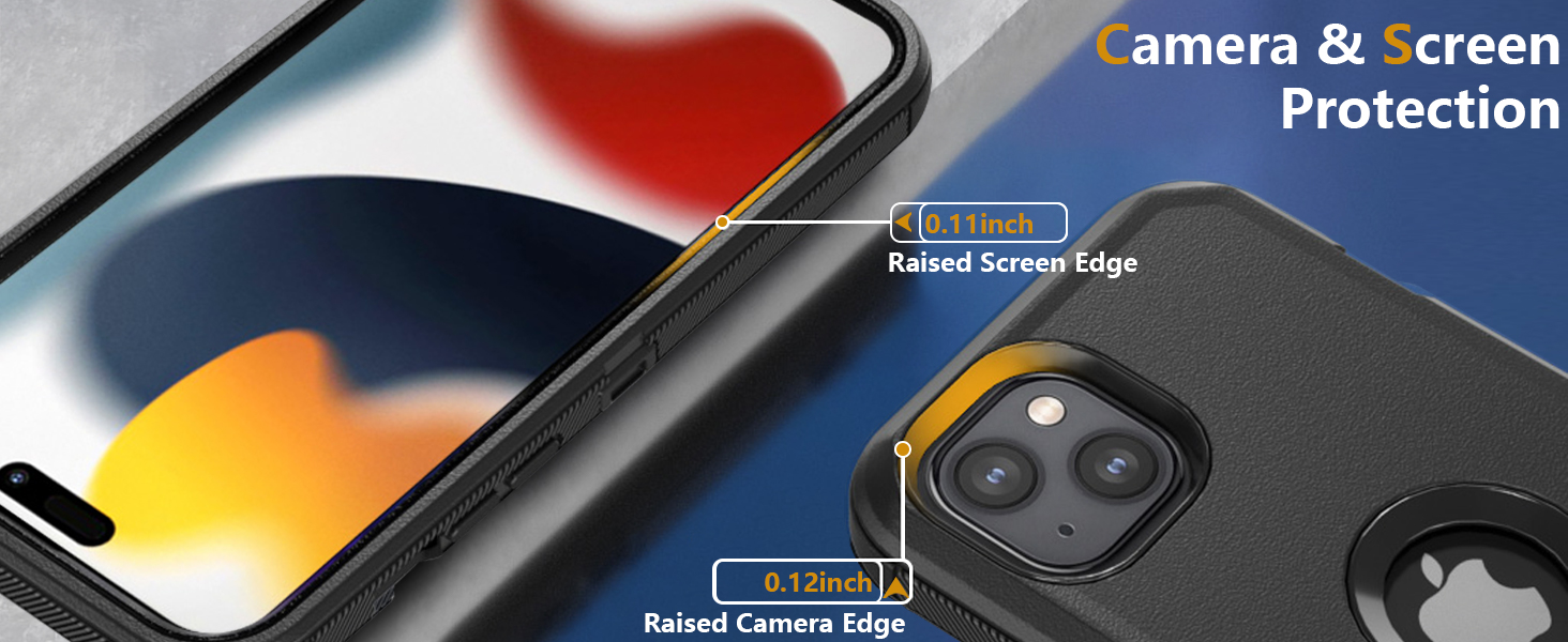 Amazon.com: TASHHAR Phone Case for iPhone 15 Plus Case,Heavy Duty Hard Shockproof Armor ...