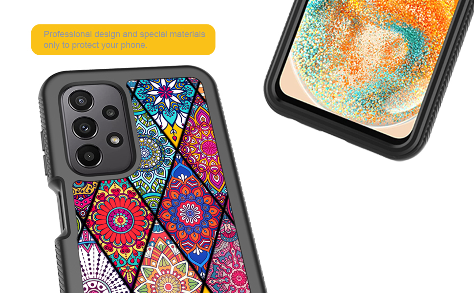 Amazon.com: LEXNEC Case for Samsung Galaxy A23 4G/5G Case with [2 Pack] Tempered Glass Screen ...