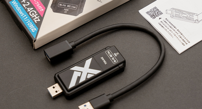 Amazon | TOKAIZ 無線lan 子機 wifi6 usb 無線LANアダプター AX1800 高速 1201Mbps + 574Mbps 小型 受信機 デュアルバンド 2.4GHz ...