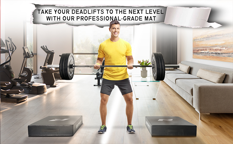 Amazon.com : RitFit Deadlift Drop Pad, Crash Pad with Easy Carry Handles, 6in Crash Mat, Black ...