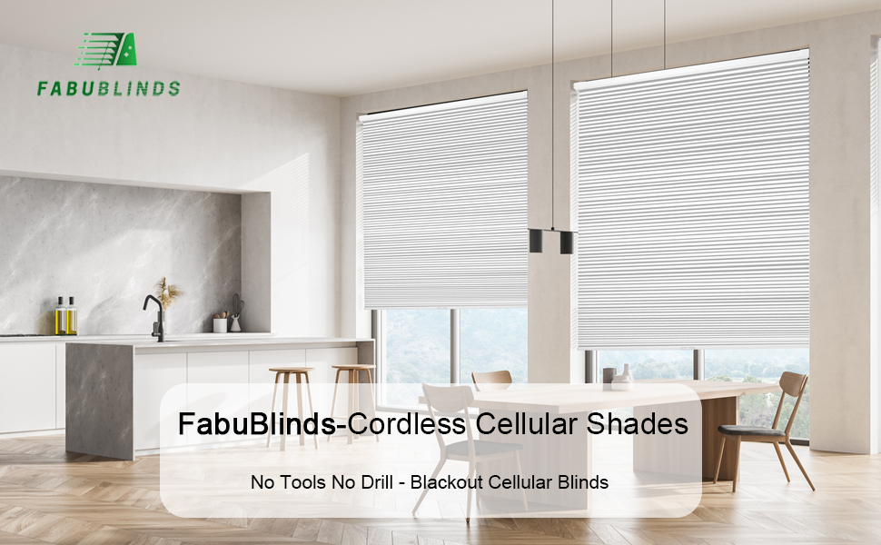 Amazon.com: No Drill No Tools Cordless Cellular Shades, Honeycomb Shades Window Blinds, Light ...
