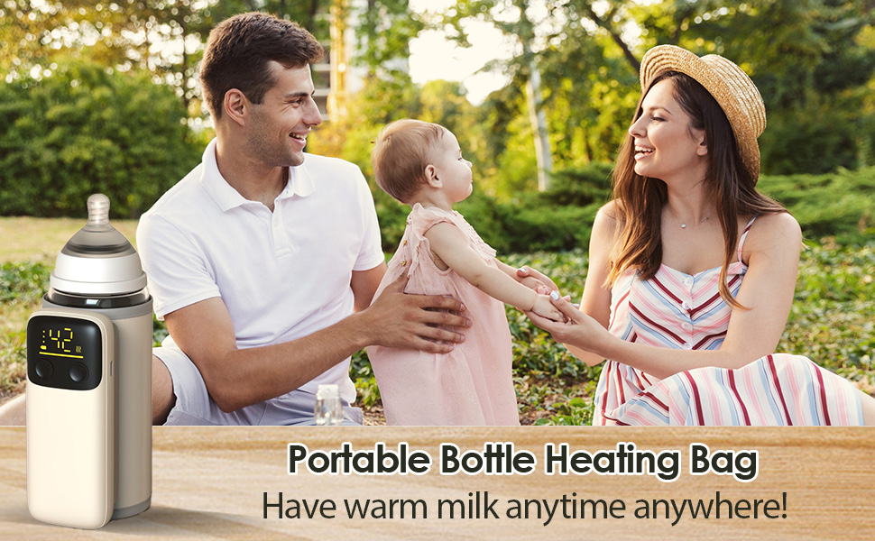 Amazon.com : Cozytots Portable Bottle Warmer for Travel Wireless Portable Baby Milk Warmer On ...