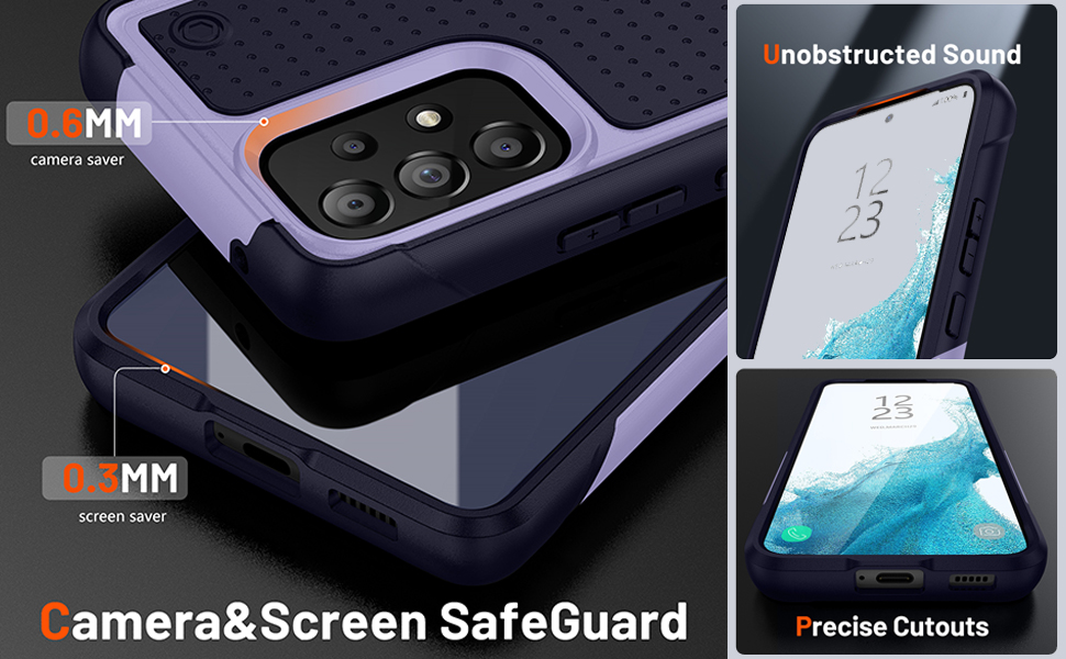 Amazon.com: TORRTOWAY Designed for Samsung Galaxy A52 5G Case 2 in 1 Gift Militay Grade Drop ...