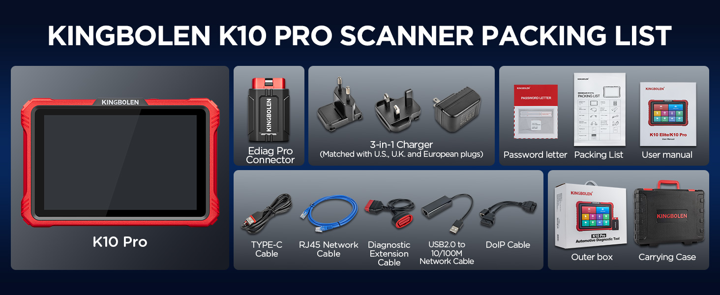 Amazon.com: KINGBOLEN K10 Pro Bidirectional Test Diagnostic Scan Tool ...