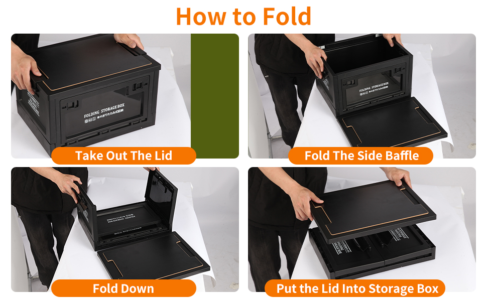 Amazon.com: TOEEBR Collapsible Storage Bins with Lids, Portable ...