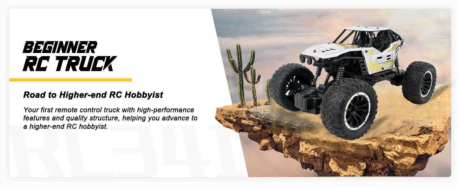 Zest 4 Toyz Remote Control Car for Kids with Mist Smoke Effect 2 WD Monster Truck Rock Crawler ...