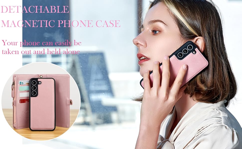 Amazon.com: DKDKSIP for Samsung Galaxy S25 Case Wallet for Women Men, Wireless Charging with ...