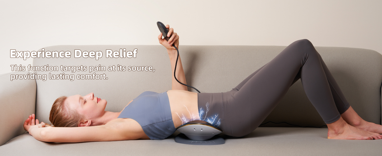 Amazon.com: Electric Lumbar Traction Device, Multifunctional Back Traction Device with Dynamic ...