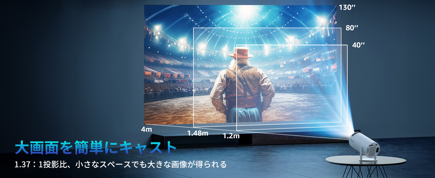 Amazon.co.jp: 【超小型&180°回転】aubor プロジェクター Android TV 11.0 高輝度 10000lm 家庭用 4K対応 5GWiFi Bluetooth5.2 ...