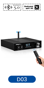 Amazon.com: AIYIMA D05 Bluetooth 5.0 Power Amplifier 120Wx2 Stereo HiFi 2.1 CH Digital Sound ...