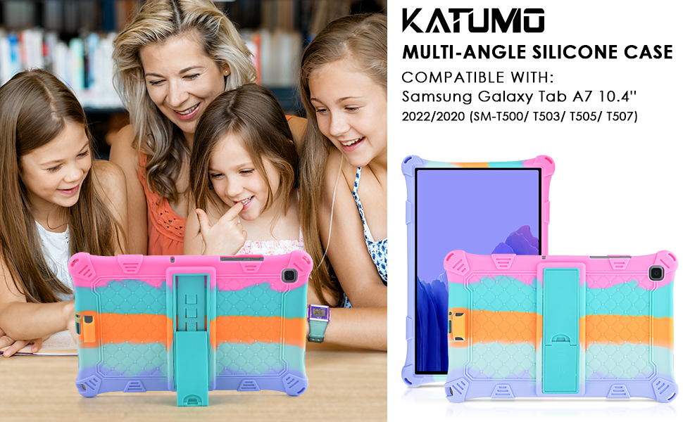 KATUMO Silicone Case Compatible with Samsung Galaxy Tab A7 10.4 inch 2020 2022 (SM-T500/ T503 ...